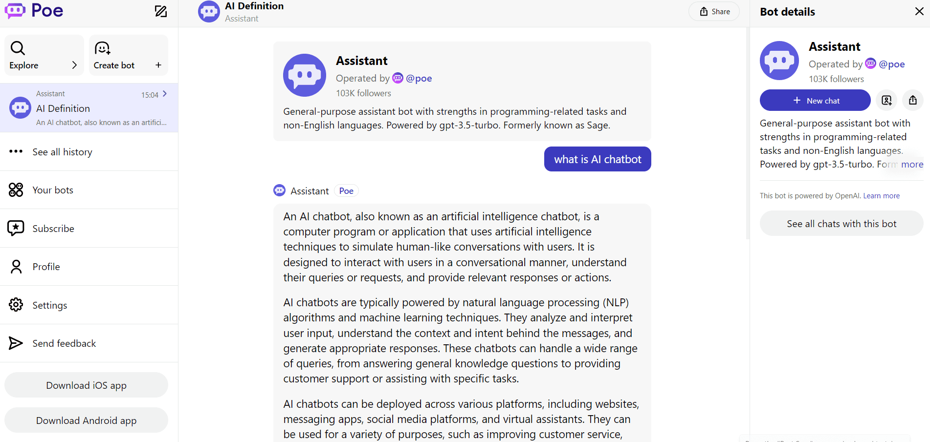 Popular AI chatbots for professional and everyday use