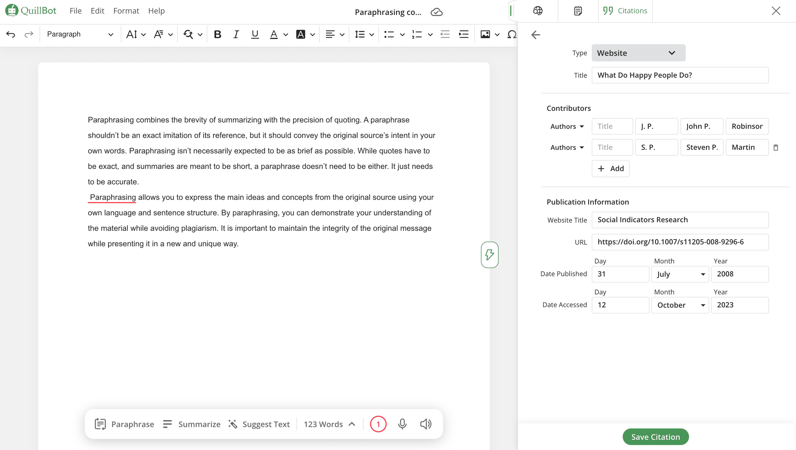QuillBot Overview: universal assistant for creating documents
